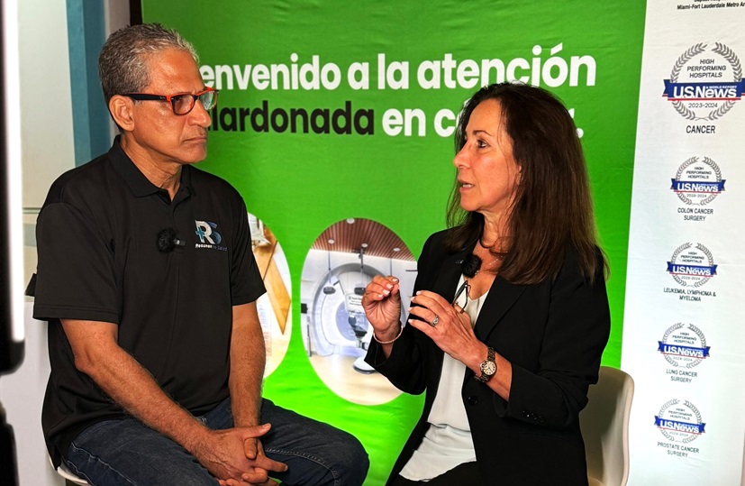 Dra Ana Botero entrevista por periodista Pedro